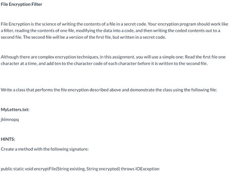 File Encryption Filter File Encryption Is The Science
