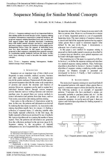 Pdf Sequence Mining For Similar Mental Concepts