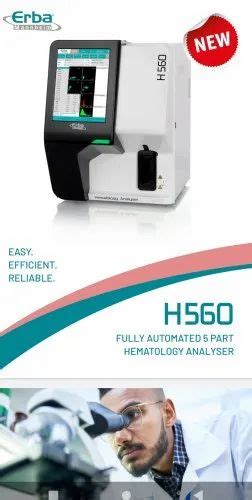 Rbc Erba 5part Hematological Analyzer H560 Fully Automatic For Hospital User Input Touch At