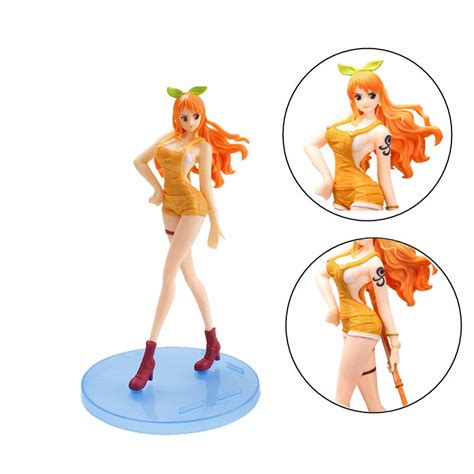 17cm One Piece Yellow Overalls Nami Action Figurine Classic Anime