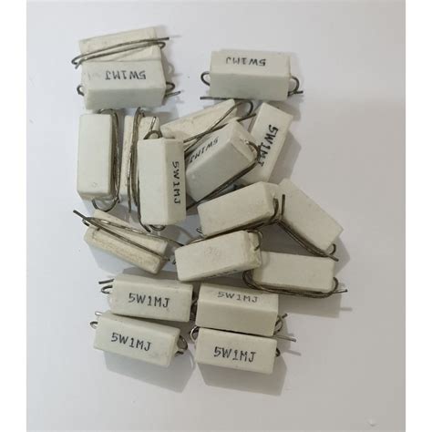 Jual Resistor Watt W M Ohm Mega Ohm Shopee Indonesia