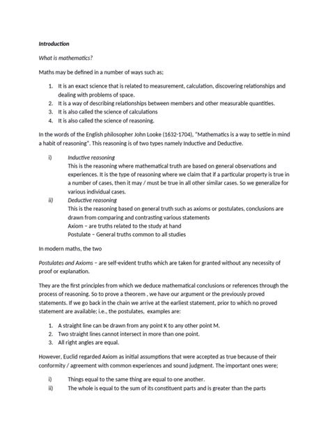 Reviewed Maths Teaching Methods Notes On Nature Of Math Pdf