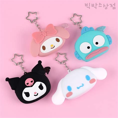 산리오 실리콘 동전지갑 1p 키링 악세사리 포켓지갑 미니 어린이 동전지갑 반달지갑 마이멜로 홈플러스 택배배송