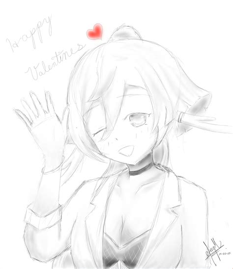 Valentines Yanfei Just A Sketch Since The Day Its Almost Done 😅 R Yanfeimains