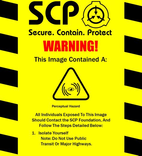 Scp Warning Signs