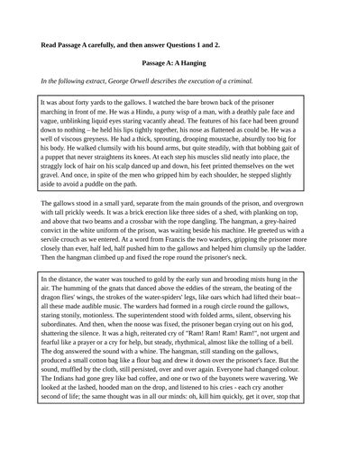 Cie Igcse English First Language 0500 Paper 2 Teaching Resources