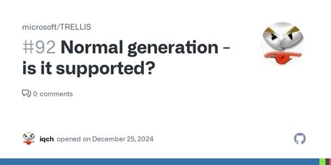 normal generation is it supported · issue 92 · microsoft trellis