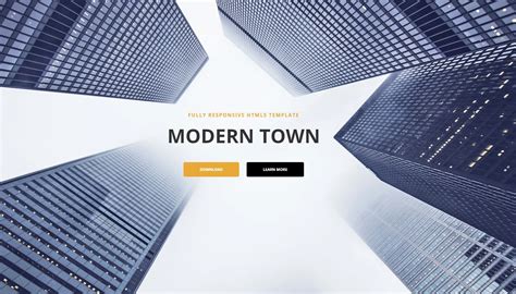 Скачать бесплатно Html Css шаблон лендинга Modern Town