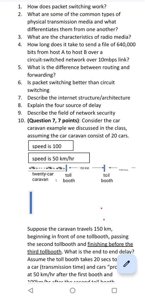 Solved How Does Packet Switching Work What Are Some Chegg Com