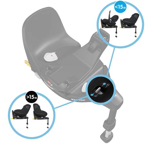 MAXI-COSI FamilyFix 360 Pro | in Schwarz mit ISOFIX Konnektoren | BabyOne