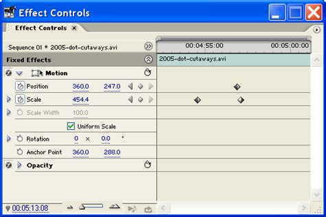 Keyframes In Adobe Premiere