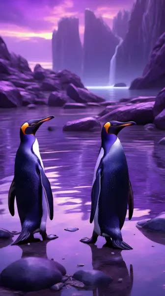 Purple Penguins Wallpaper By Yodabestmom Download On Zedge™ 5561