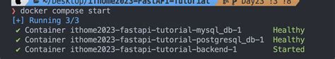 Day23 部署 透過 Docker Compose 部署 FastAPI PostgreSQL MySQL iT 邦幫忙