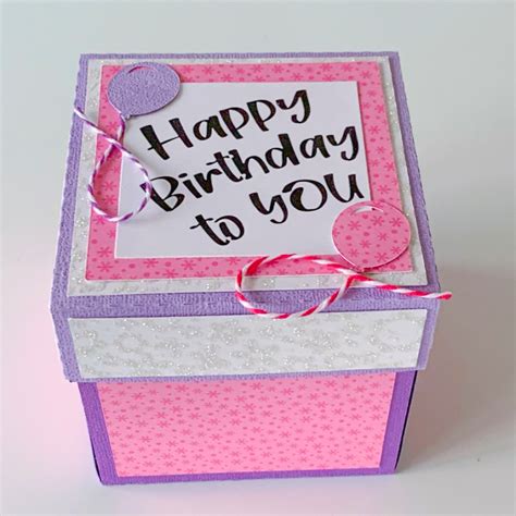 Explosion Box Birthday Cake Lori Whitlock