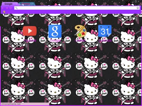 Punk Hello Kitty Chrome Theme By Pinkkittyghurle On Deviantart