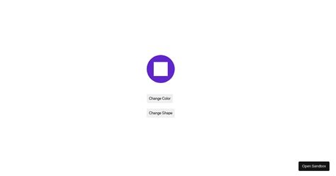 Change Color And Shape Codesandbox