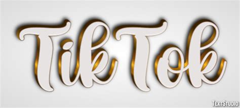 Tiktok Text Effect And Logo Design Trendy