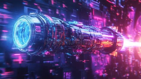 Energy Flying Nuclear Core Stock Illustration Illustration Of Control 402449633