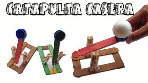 Como Hacer Una Mini Catapulta Casera Muy Fácil De Hacer Catapulta Casera Catapulta Juguetes