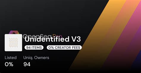 Unidentified V3 Collection Opensea Pro