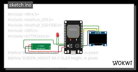 Esp32 Oled Led Wokwi Esp32 Stm32 Arduino Simulator