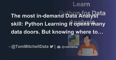 The Most In Demand Data Analyst Skill Python Learning It Opens Many Data Doors But Knowing