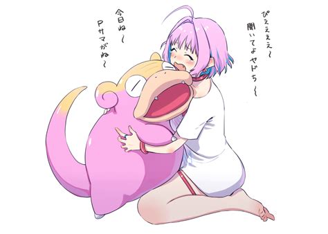Yumemi Riamu And Galarian Slowpoke Pokemon And More Drawn By Bigur Danbooru