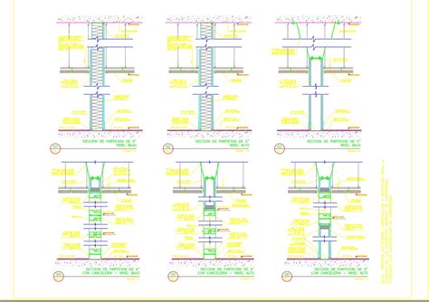 Partition Wall Details Dwg