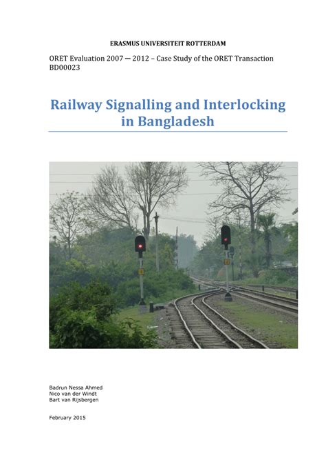Pdf Railway Signalling And Interlocking In Bangladesh