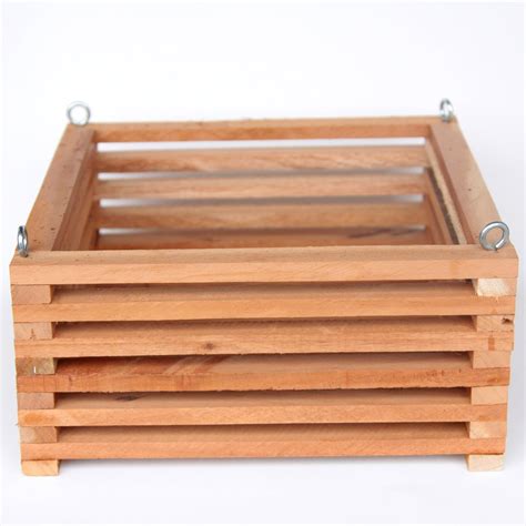 Orchid Nerd Teakwood 10 Square Wooden Orchid Basket Vanda