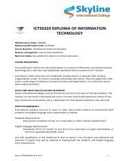 Diploma Of Information Technology Course Details Career Paths Course Hero