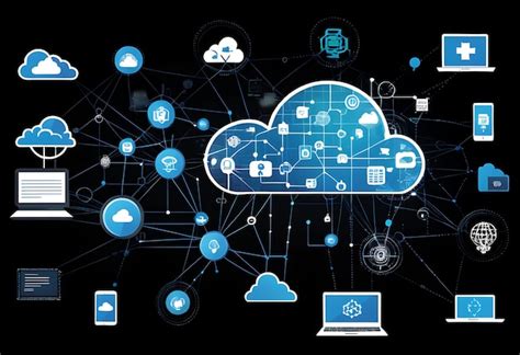 Cloud Computing And Network Connectivity Premium Ai Generated Image