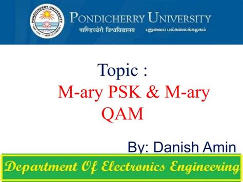 M Ary Psk And M Ary Qam Ppt Pptx