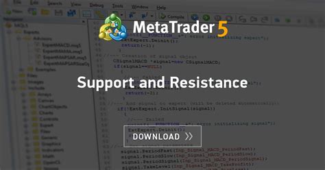Free Download Of The Support And Resistance Indicator By Scriptor For Metatrader 4 In The