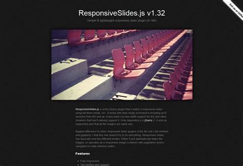 Responsive Jquery Slider Plugins