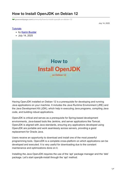 Ppt How To Install Openjdk On Debian 12 Powerpoint Presentation Free Download Id14362450