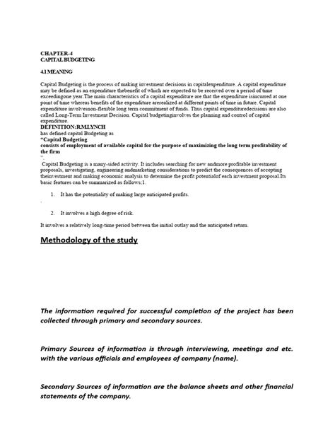 Chapter Pdf Net Present Value Internal Rate Of Return