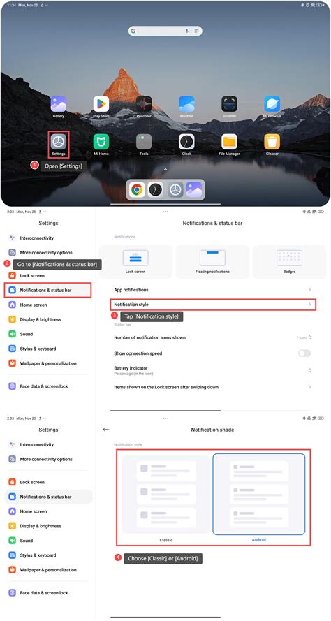 How To Manage Notification Shade Style On The Redmi Pad Pro