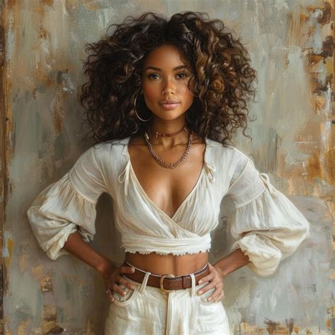 Embodying Strength And Confidence The Power Of A Womans Assertive Stance Premium Ai Generated