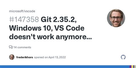 Git 2352 Windows 10 Vs Code Doesnt Work Anymore With Git · Issue