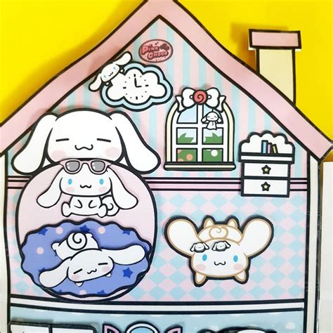 Cinnamoroll Home Decorating Squishbook Free Design Diy Cinnamoroll House Quiet Book