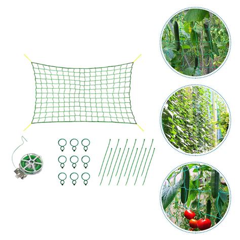 1 set of garden plant trellis flexible netting pla grandado