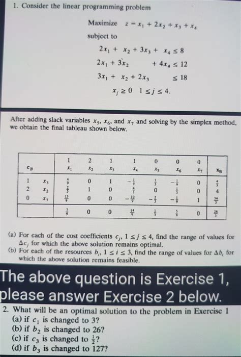 Solved Consider The Linear Programming Problem ﻿maximize