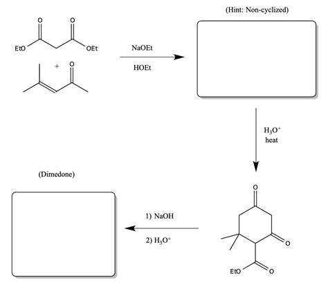 Solved The Synthesis Of Dimedone Is Shown Below Suggest The