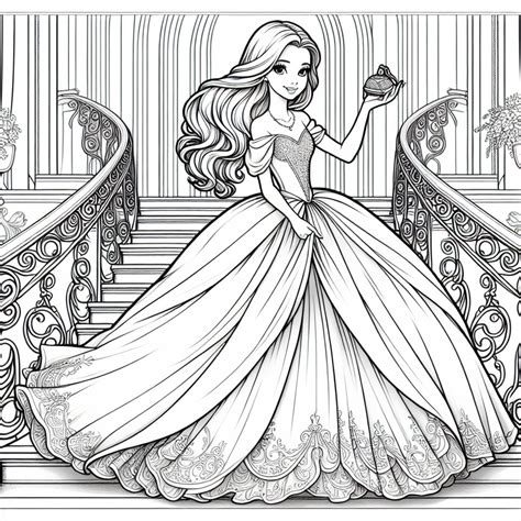 Cinderella Coloring Sheets