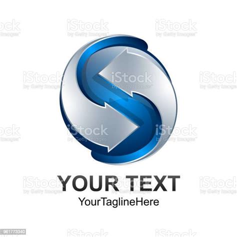S 로고 디자인 서식 파일은 파란색 원 영역 화살표 디자인 비즈니스 및 회사 정체성에 대 한 색깔 추상 초기 S 알파벳 로고 요소입니다 0명에 대한 스톡 벡터 아트 및 기타