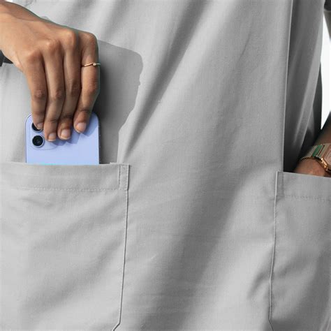 Female Scrub Suit Dsvx Light Grey Uniform Craft