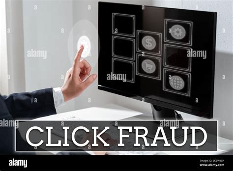 Writing Displaying Text Click Fraud Business Showcase Practice Of