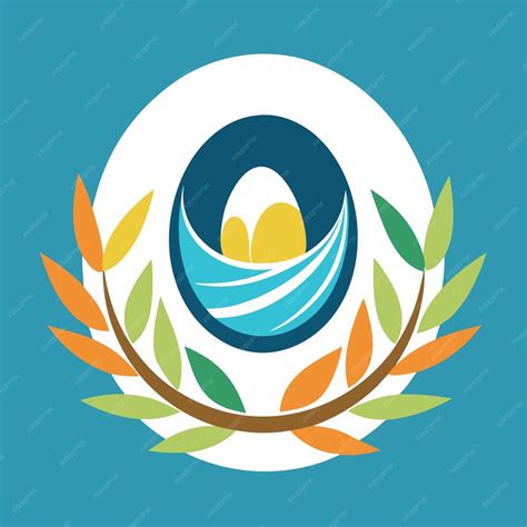 Nestled Beginnings Crafting A Unique Vector Logo Featuring An Egg And