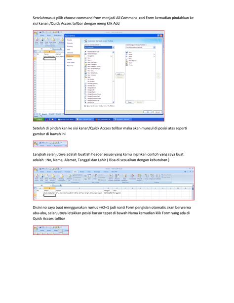 Cara Membuat Input Data Di Excel Dengan Form Pdf